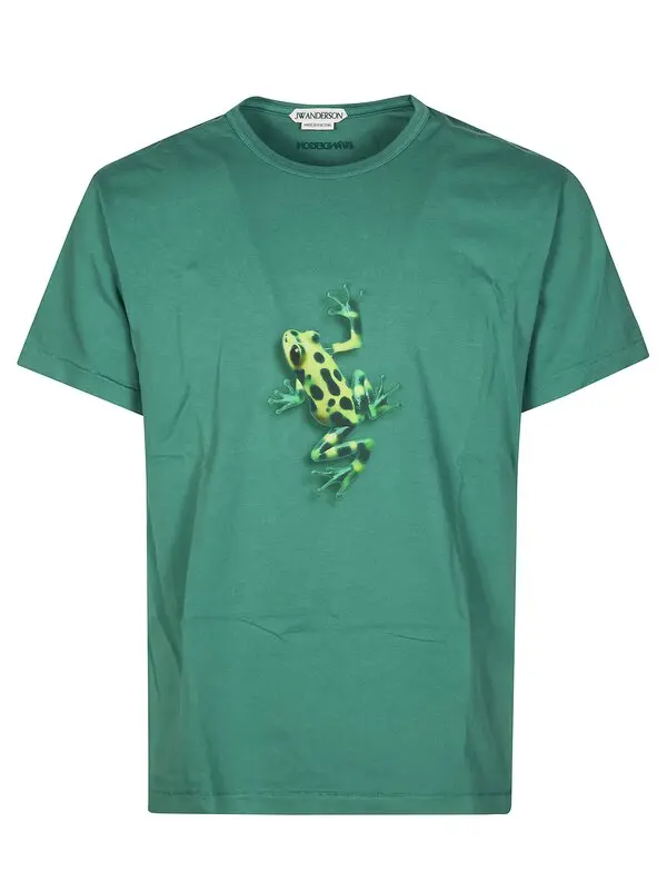 JW Anderson Jumping Frog Graphic T-shirt - Verde