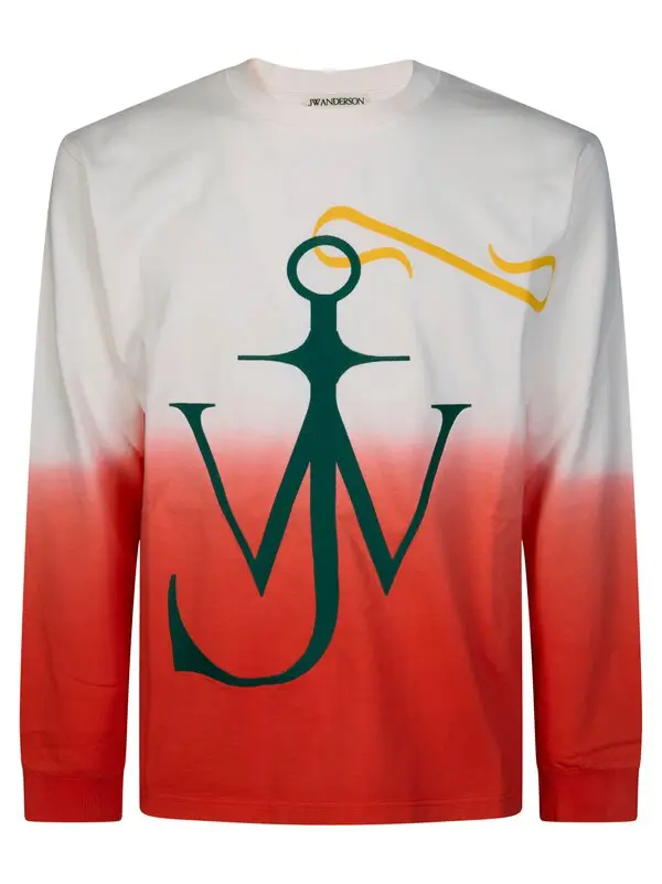 JW Anderson Dip-dye Anchor Long Sleeve T-shirt