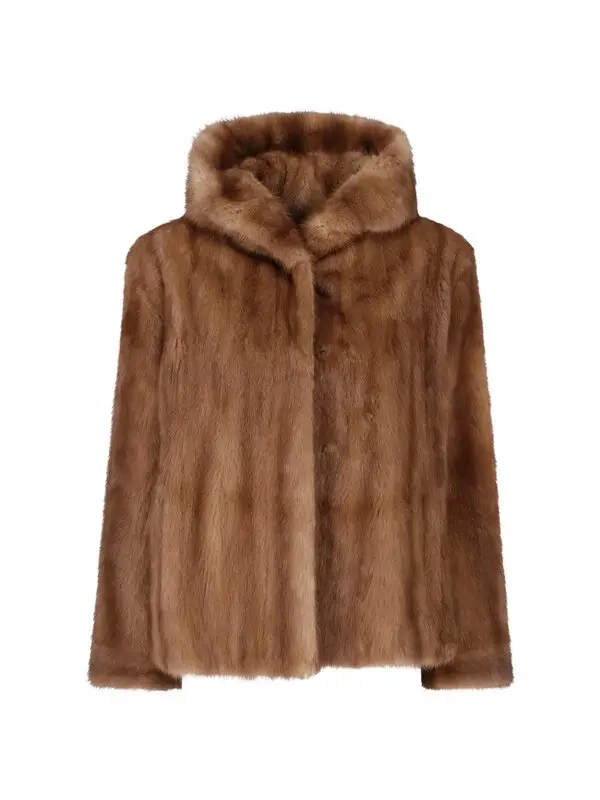 IACOPA Hooded Fur Jacket