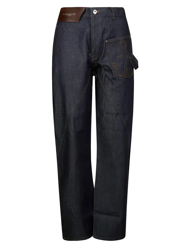 JW Anderson Twisted Workwear Jeans For - Blu