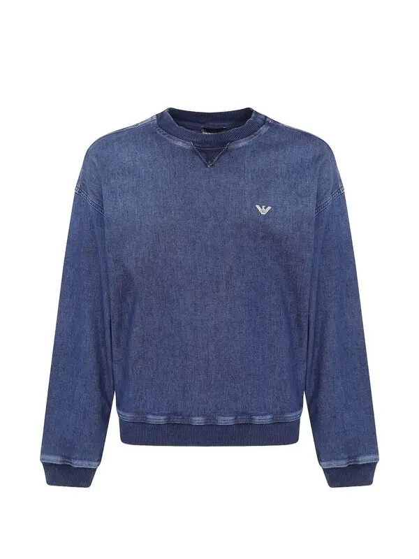 Emporio Armani Cotton Crewneck Sweatshirt