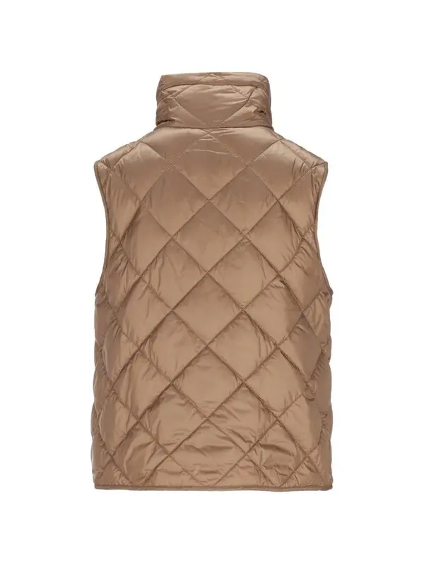 Max Mara Quilted Down Vest - Beige