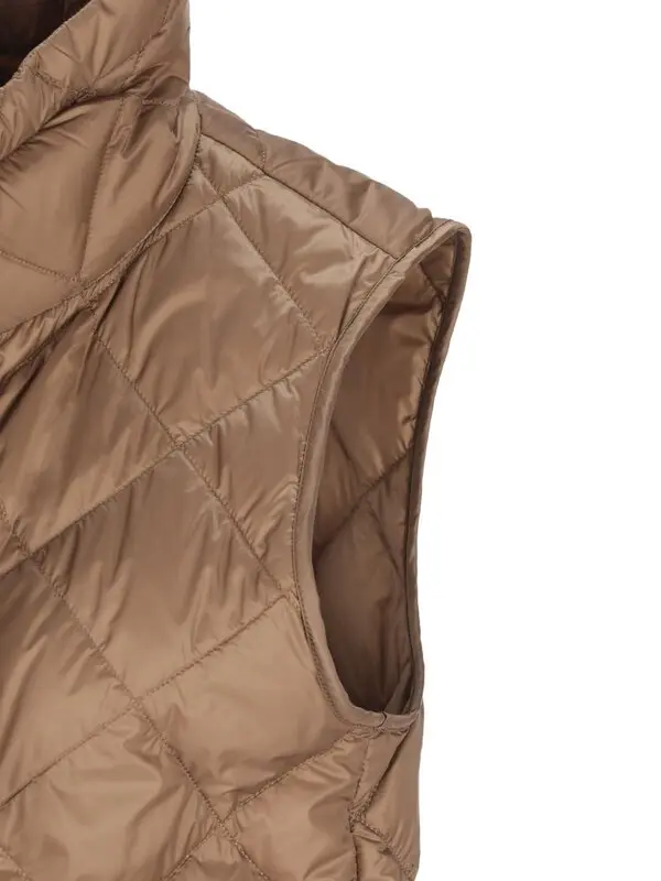 Max Mara Quilted Down Vest - Beige