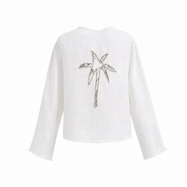 EFFEI Alavida Patch Blouse - White