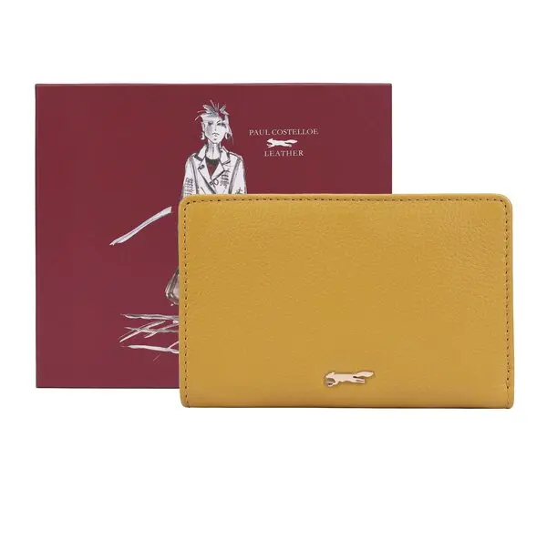 Paul Costelloe Solidago Leather Purse - Yellow
