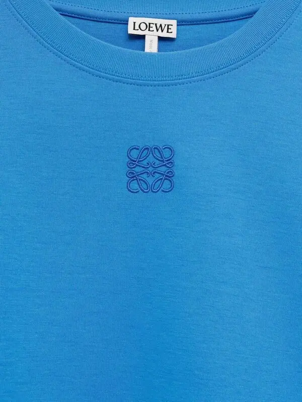 Loewe Asymmetric Cotton T-shirt - Blue