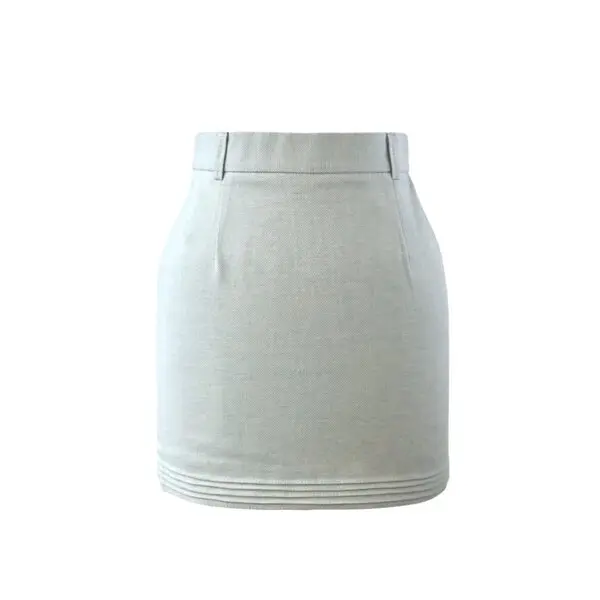 KHRIS K Tweed Mini Skirt