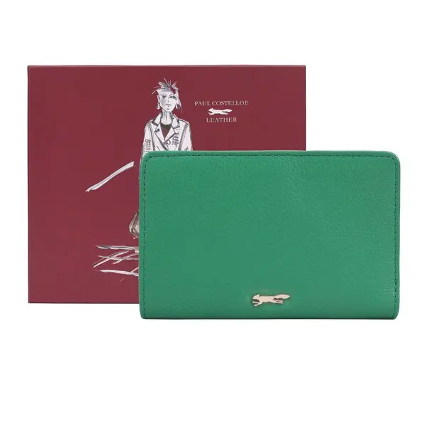 Paul Costelloe Solidago Leather Purse - Green