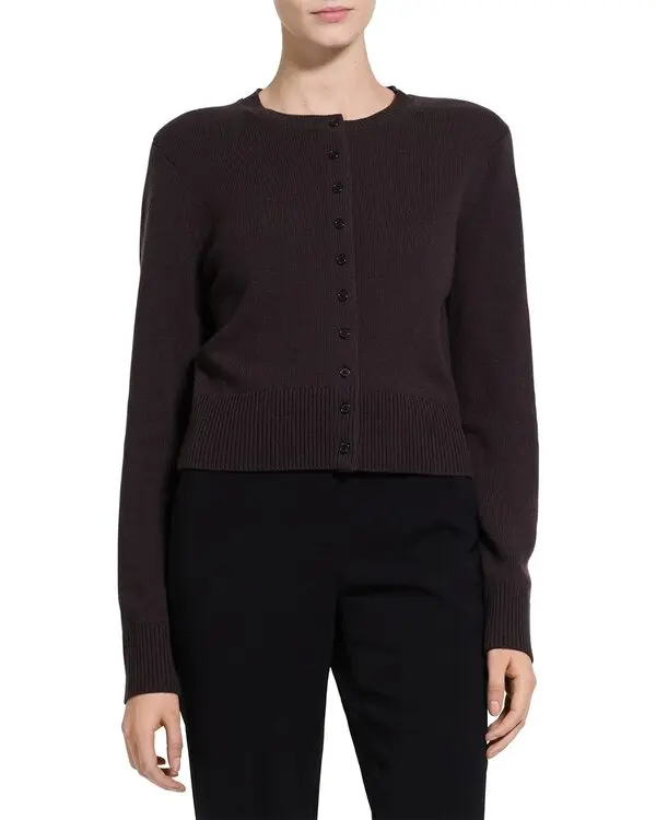 Theory Cashmere Crewneck Cardigan