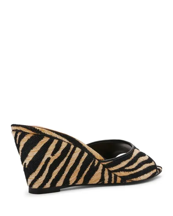 Steve Madden Seleste Raffia Wedge Slide Sandals
