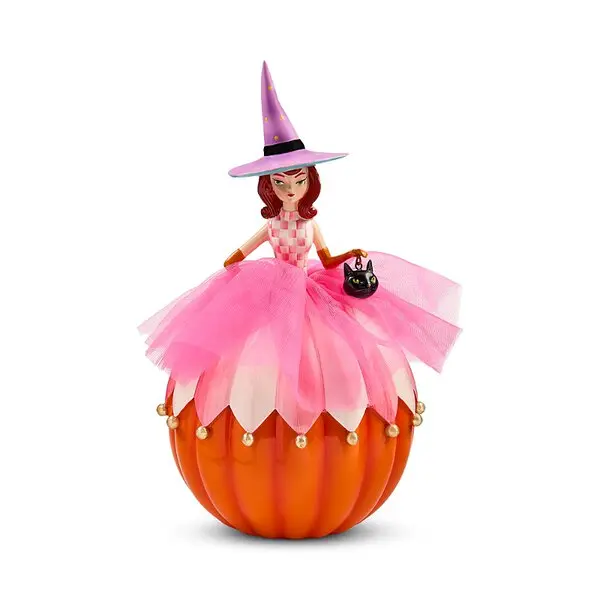 MACKENZIE-CHILDS Glam 'o' Ween Pumpkin Witch
