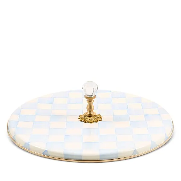 MACKENZIE-CHILDS Check Cheese Course Tray - Sky