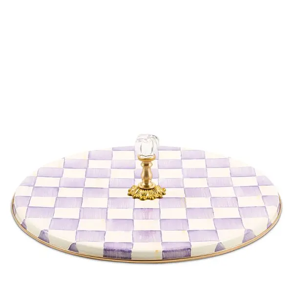 MACKENZIE-CHILDS Check Cheese Course Tray - Violet