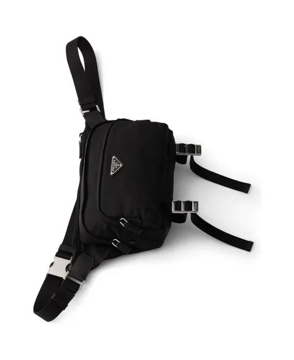 Prada Re-nylon And Leather Shoulder Bag