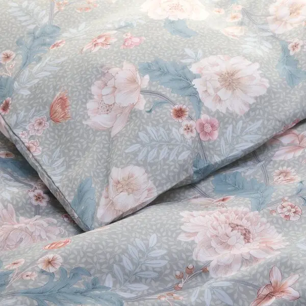SCHLOSSBERG Zelda Vert Sateen Duvet Cover, Queen