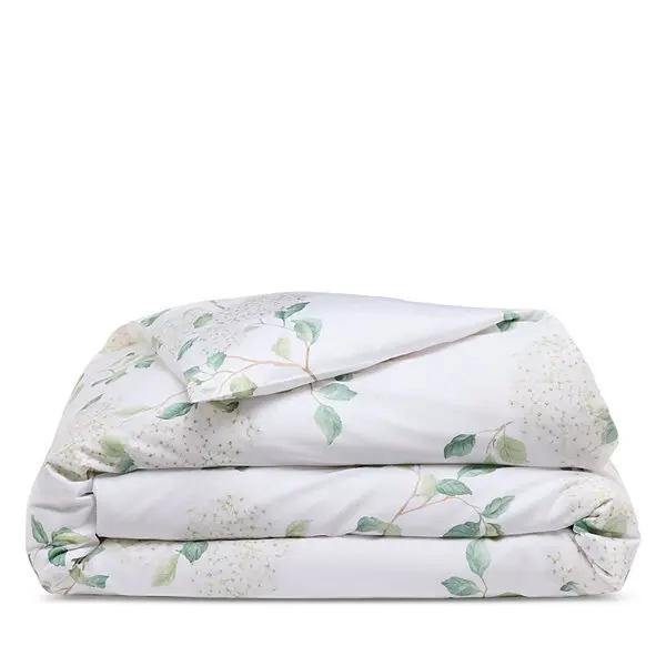 SCHLOSSBERG Hortensia Blanc Floral Duvet Cover, King - White