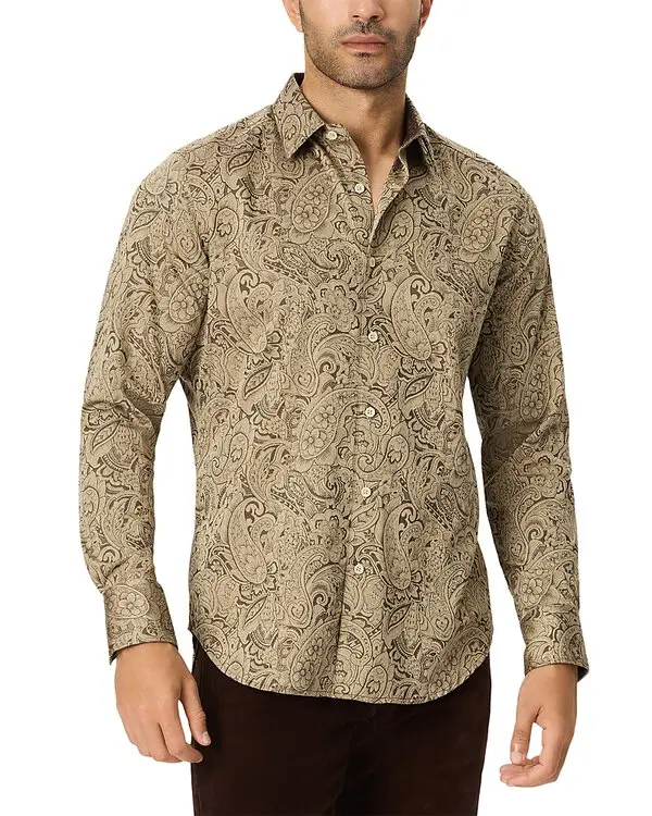Robert Graham Hudson Paisley Cotton Blend Woven Shirt