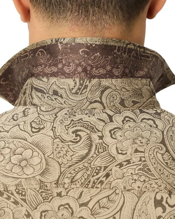 Robert Graham Hudson Paisley Cotton Blend Woven Shirt