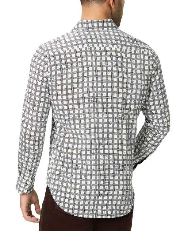 Robert Graham Sanger Slim Fit Cotton Blend Check Woven Shirt