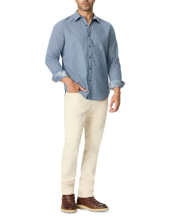 Robert Graham Flagler Slim Fit Patterned Cotton Woven Shirt