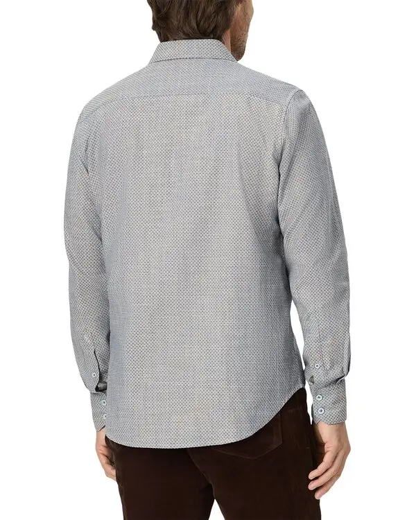 Robert Graham Gandadam Slim Fit Patterned Cotton Woven Shirt