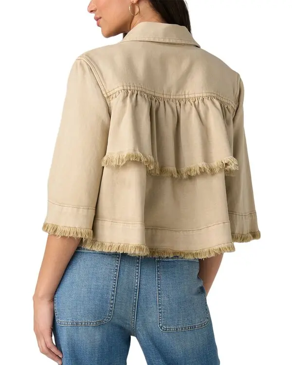 LIVERPOOL Frayed Flounce Jacket