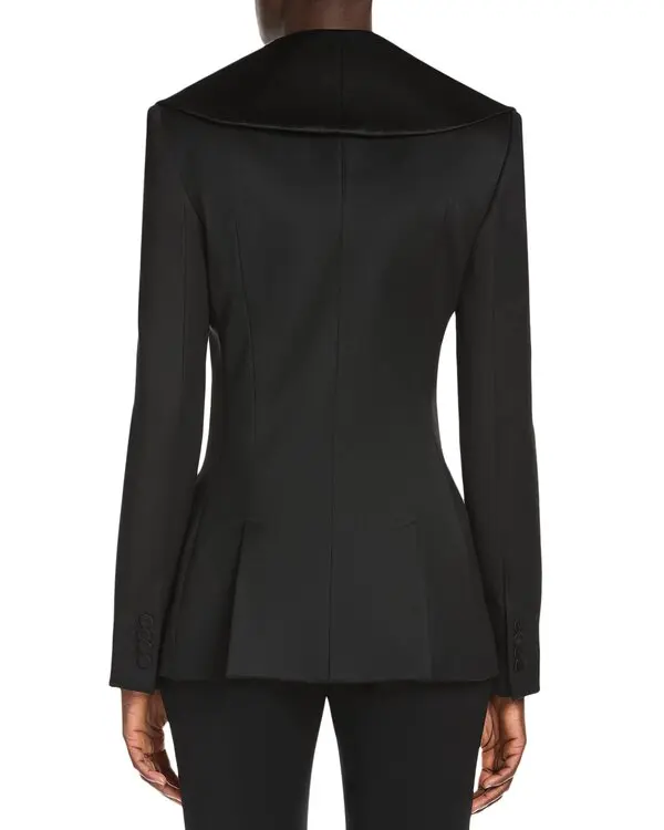 Alexander McQueen Folded Collar Wool Blazer