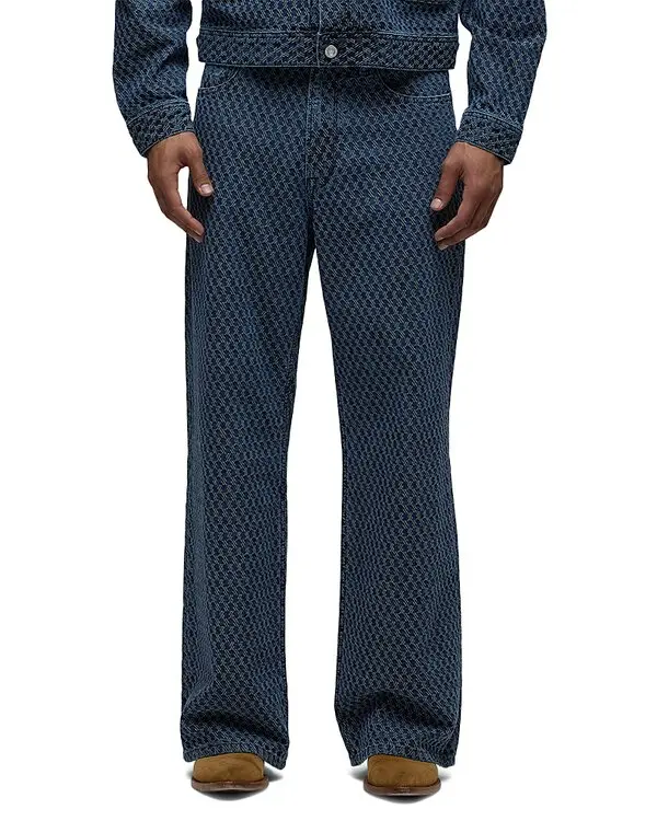 Hudson Jeans Luca Wide Leg Weave Pattern 32 Jeans
