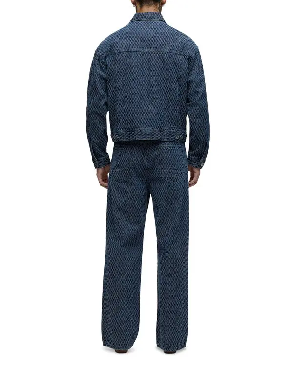 Hudson Jeans Luca Wide Leg Weave Pattern 32 Jeans