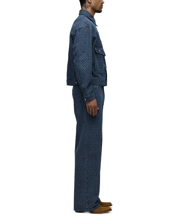 Hudson Jeans Luca Wide Leg Weave Pattern 32 Jeans
