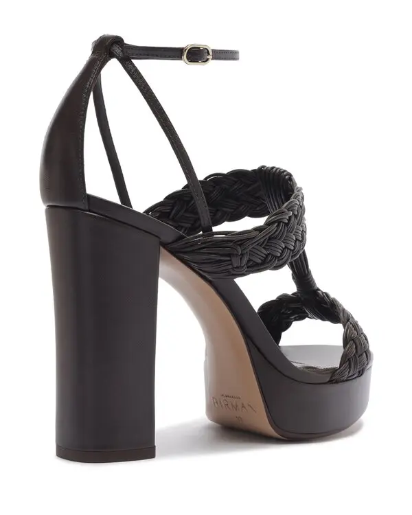 ALEXANDRE BIRMAN Thalia Braided Leather Platform Sandals