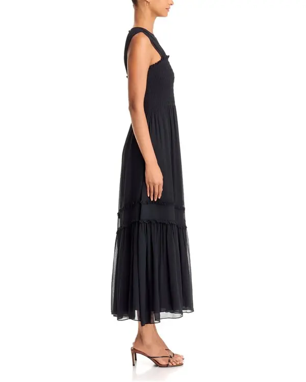 Ramy Brook Annie Smocked Bodice Midi Dress