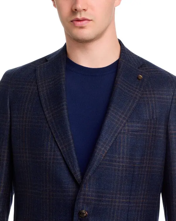 Peter Millar Collins Plaid Wool Blend Tailored Fit Jacket