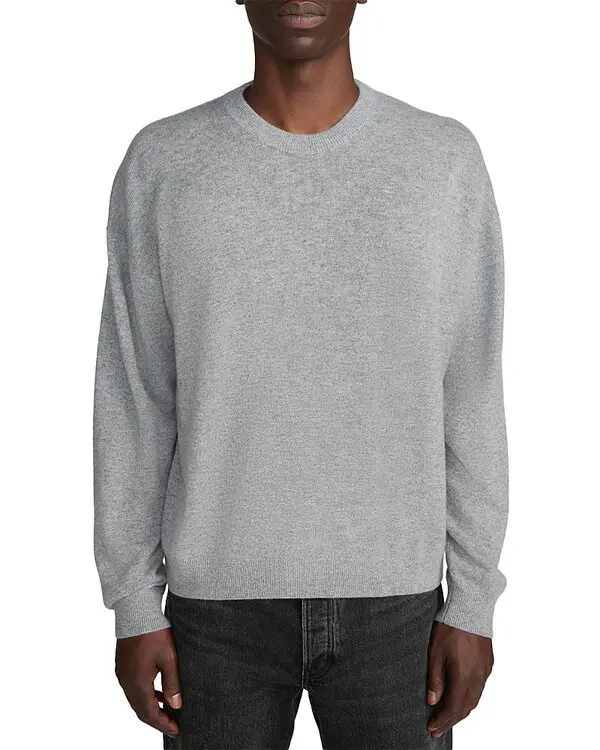 FRAME Lightweight Cashmere Sweater - Light Grey Multi