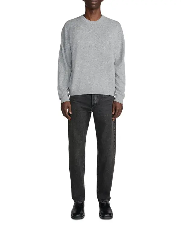 FRAME Lightweight Cashmere Sweater - Light Grey Multi