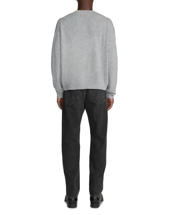FRAME Lightweight Cashmere Sweater - Light Grey Multi