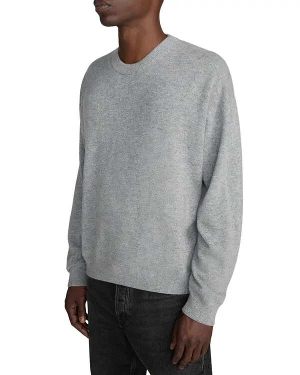 FRAME Lightweight Cashmere Sweater - Light Grey Multi