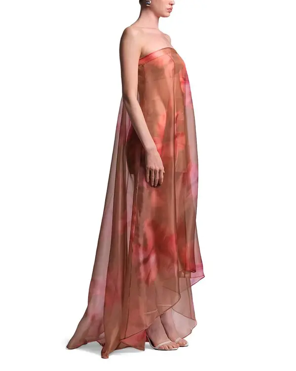 Bcbgmaxazria Annika Strapless High-low Gown