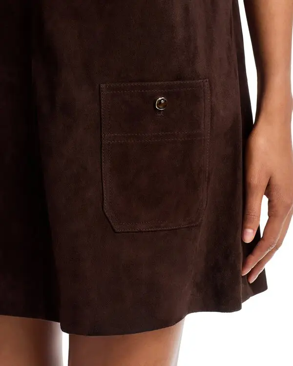 FRAME The Suede Safari Tent Dress