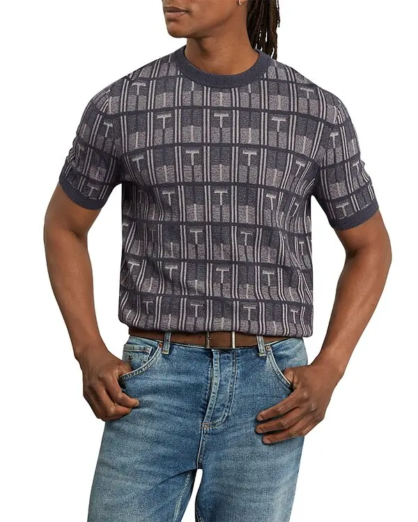 Ted Baker London Britton Short Sleeve Jacquard Tee