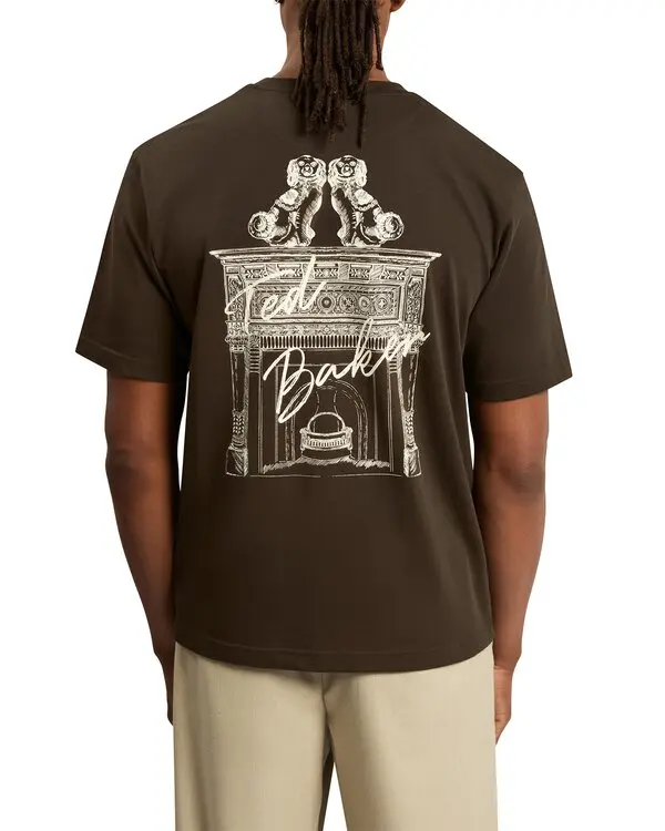 Ted Baker London Mayllon Short Sleeve Graphic Relaxed Tee