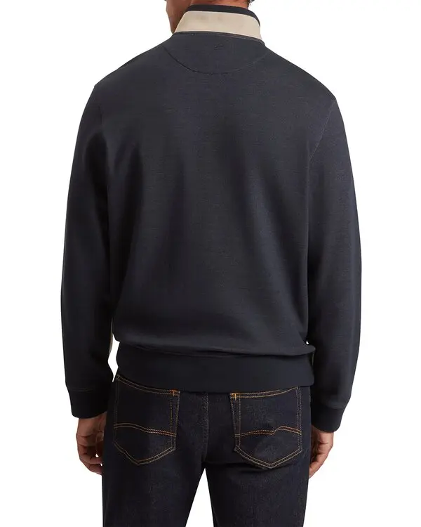 Ted Baker London Koven Long Sleeve Two Tone Half Zip Polo