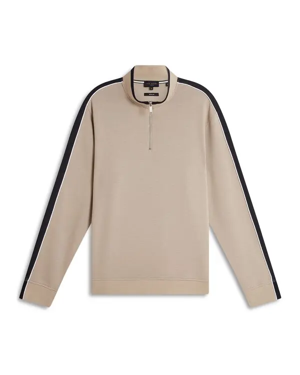 Ted Baker London Koven Long Sleeve Two Tone Half Zip Polo