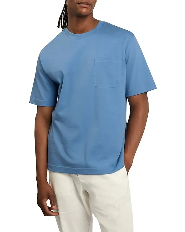 Ted Baker London Porflet Relaxed Cotton Pocket T-shirt - Blue