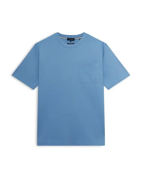 Ted Baker London Porflet Relaxed Cotton Pocket T-shirt - Blue