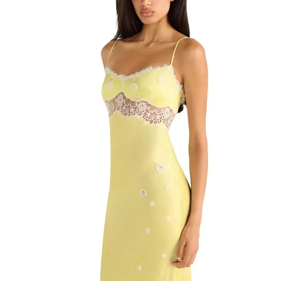 ASTA RESORT Arlette Hand Beaded Viscose Maxi Dress