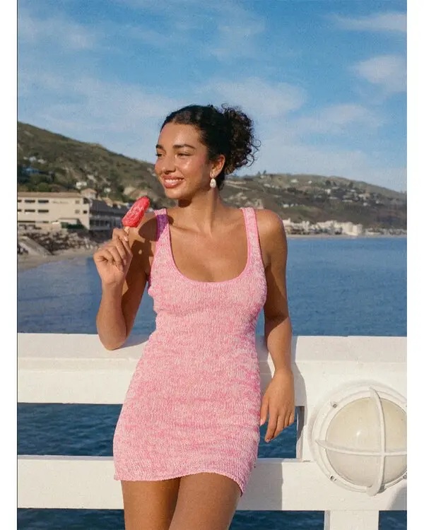 ASTA RESORT Sequined Mini Dress
