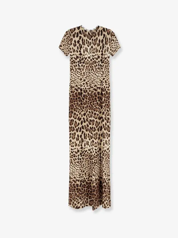 Dolce & Gabbana Animal Print Silk Dress
