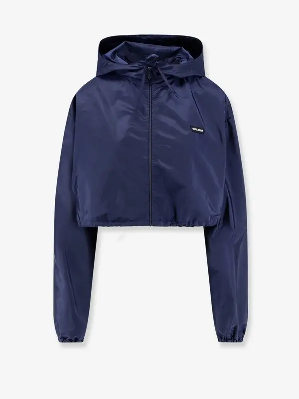 Miu Miu Cropped Recycled Nylon Jacket - Multicolor