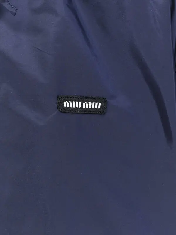 Miu Miu Cropped Recycled Nylon Jacket